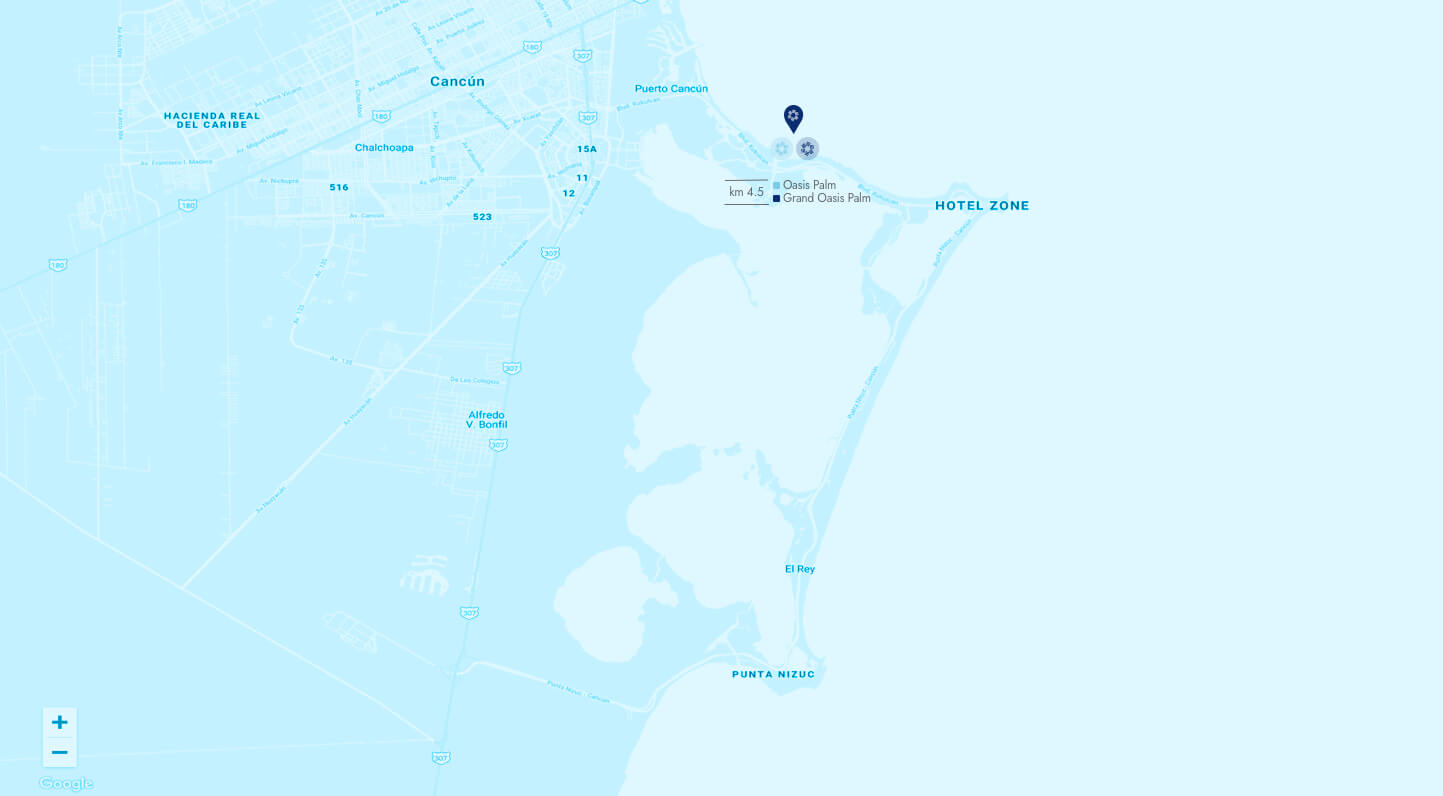 Oasis Palm Resort Map